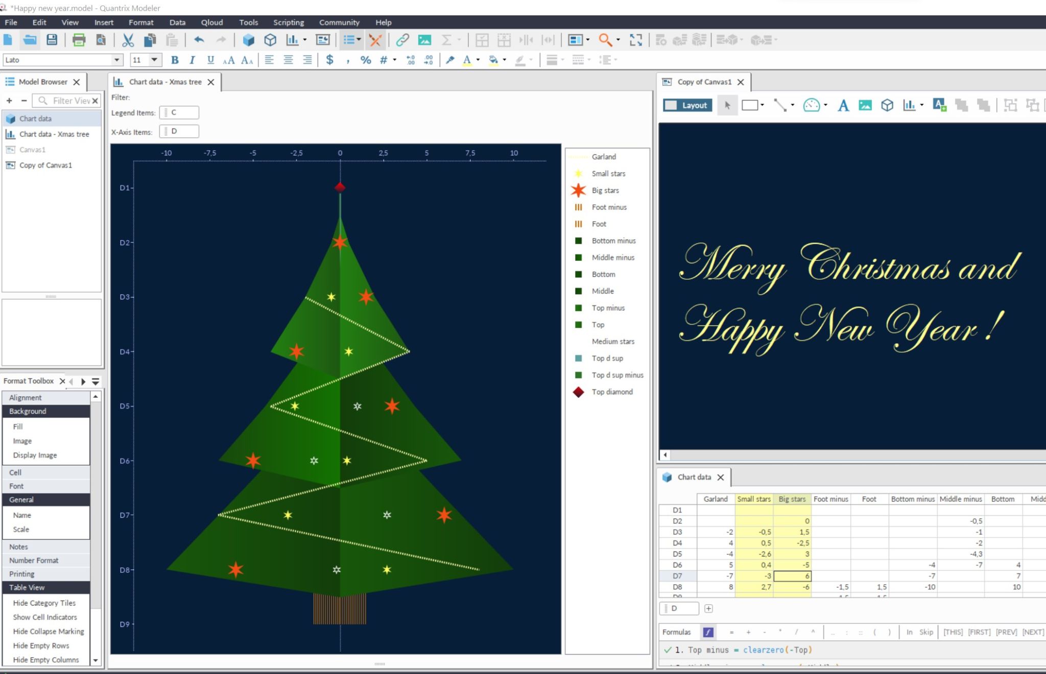 Christmas tree as a Quantrix chart?! - Smart Modeling Solutions ...